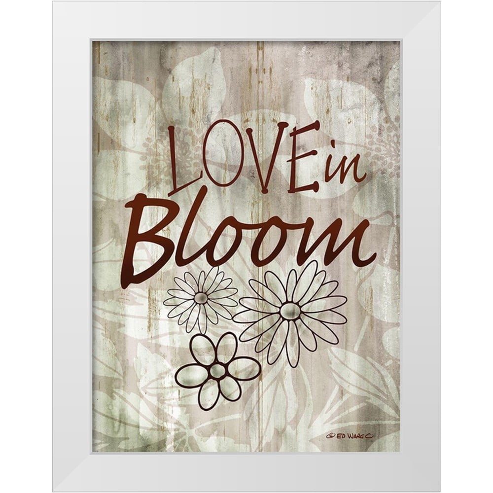 Wargo, Ed 19x24 White Modern Wood Framed Museum Art Print Titled - Love ...