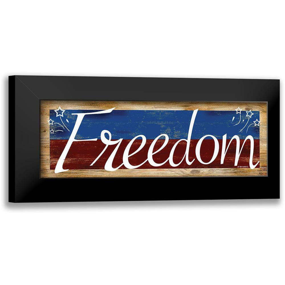 Wargo, Ed 24x11 Black Modern Framed Museum Art Print Titled - Freedom ...