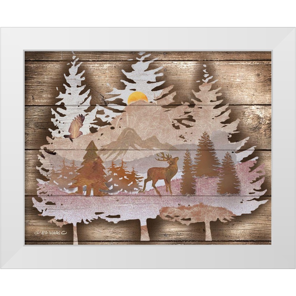 Wargo, Ed 24x20 White Modern Wood Framed Museum Art Print Titled ...