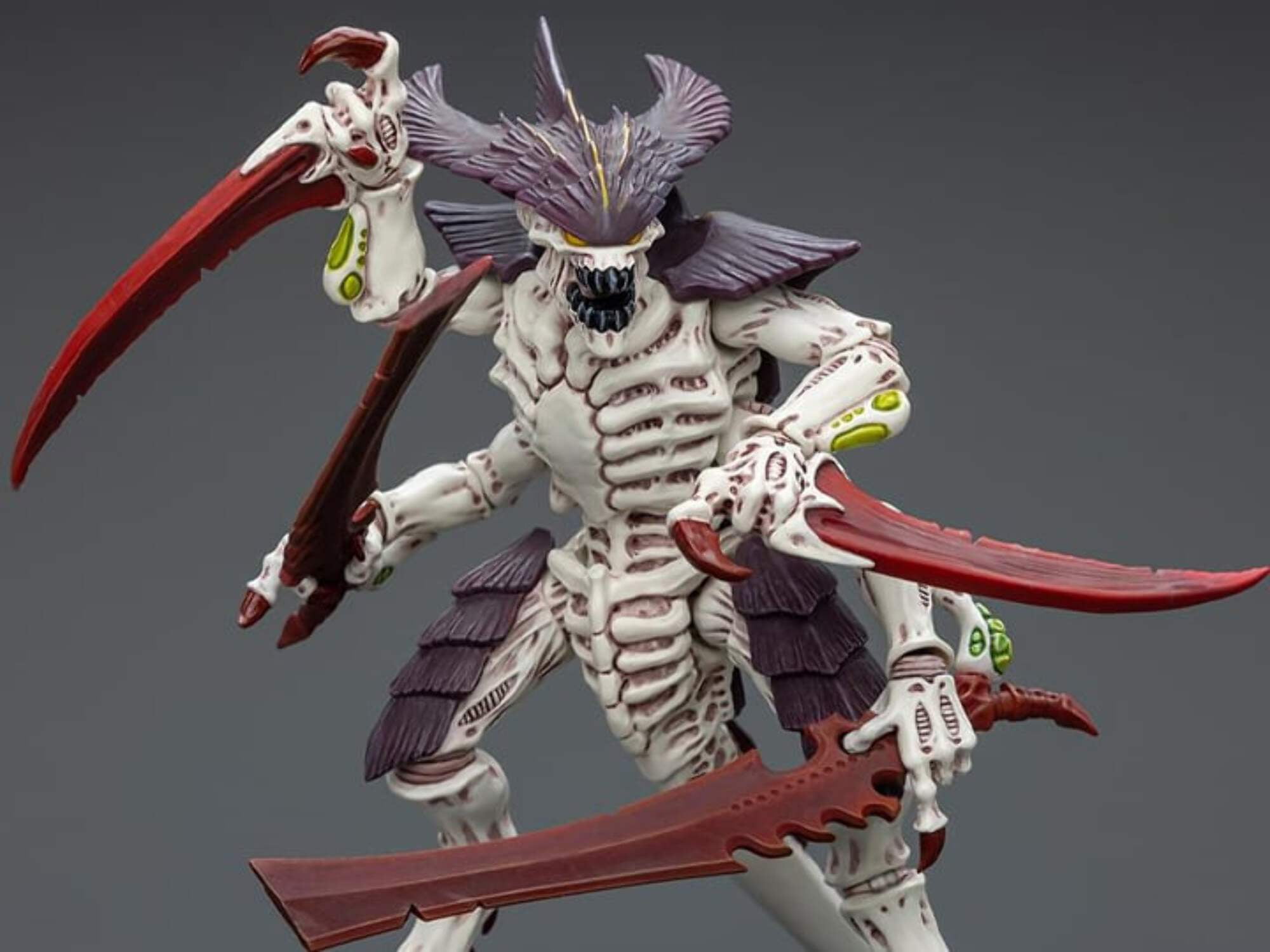 Warhammer 40K - Tyranids Hive Fleet Leviathan - Tyranid Warrior with Bonesword 1/18 Scale Action ...