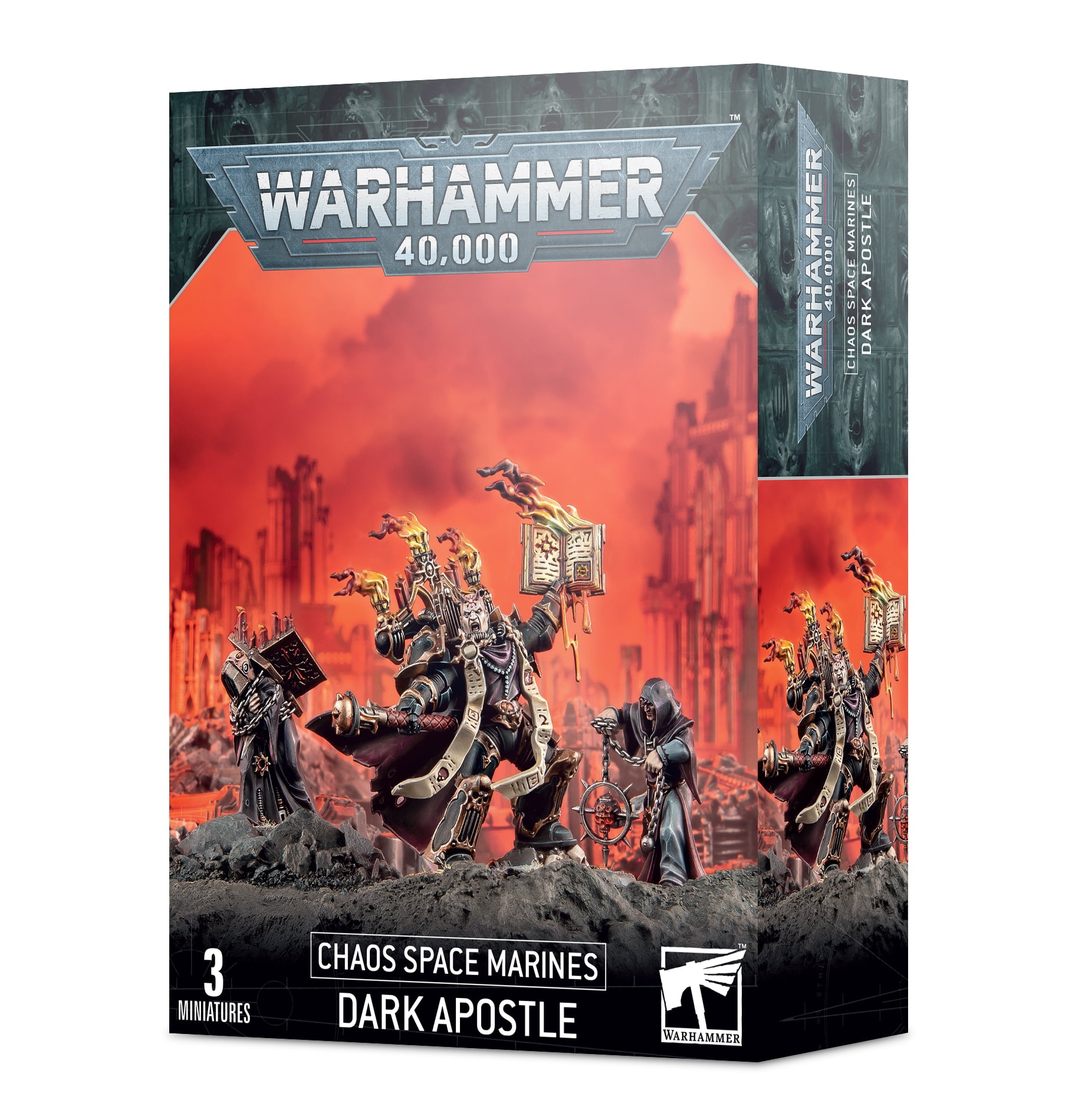 Warhammer 40k Workshop Game: Chaos Space Marine Dark Apostle Toy Figure ...