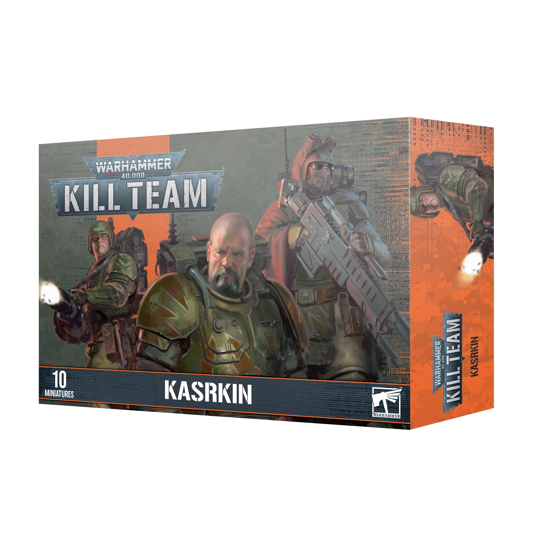 Warhammer 40k Kill Team Kasrkin: 10-Piece Unpainted Elite Cadian ...