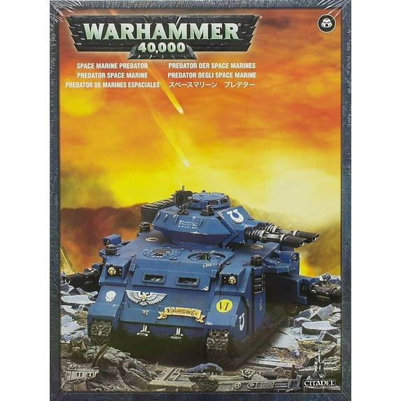 Warhammer 40k Model Miniatures - Space Marine Predator Tank - Walmart.com