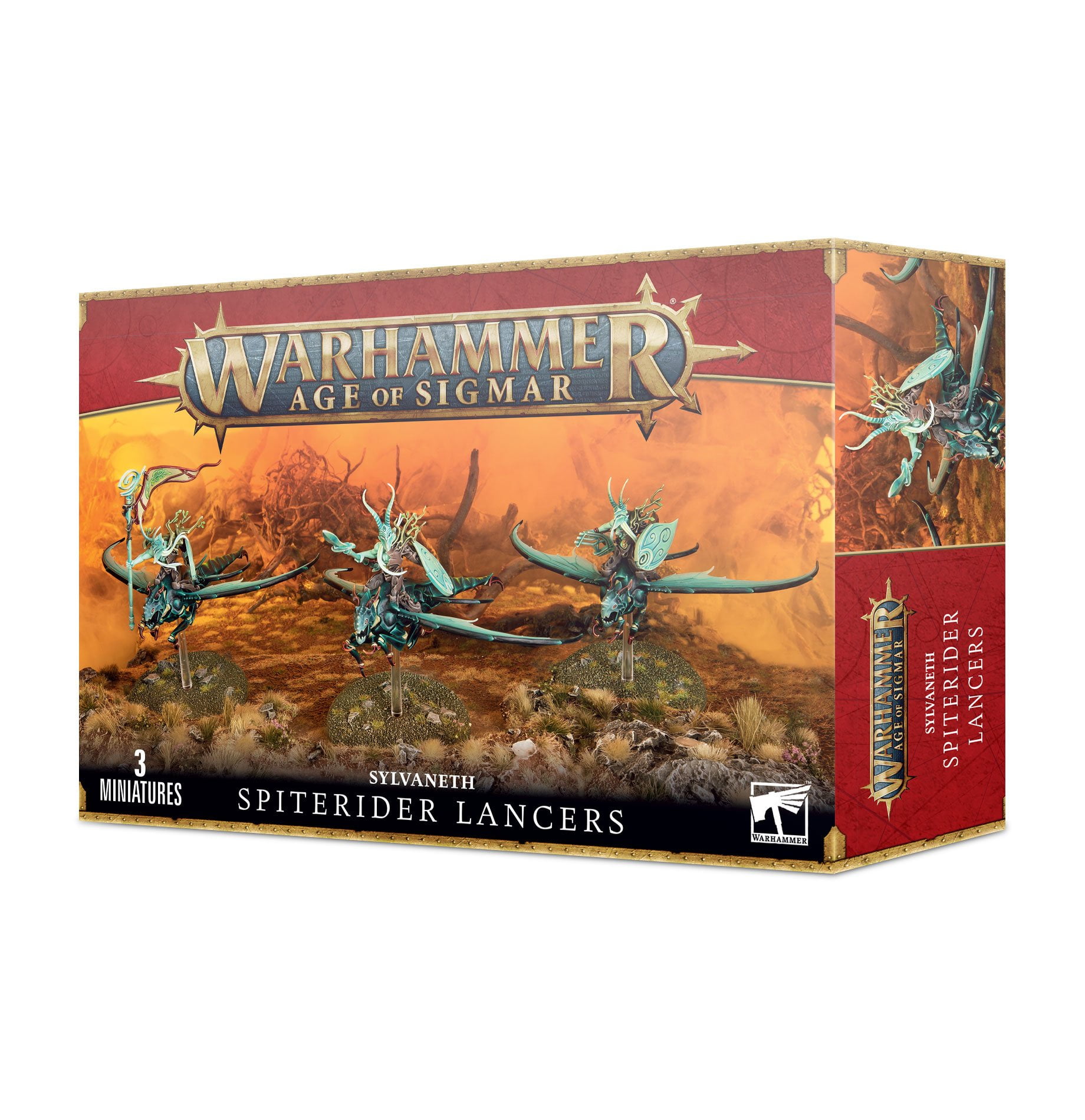 Warhammer Age of Sigmar: 3x Sylvaneth Spiterider Lancers Citadel ...