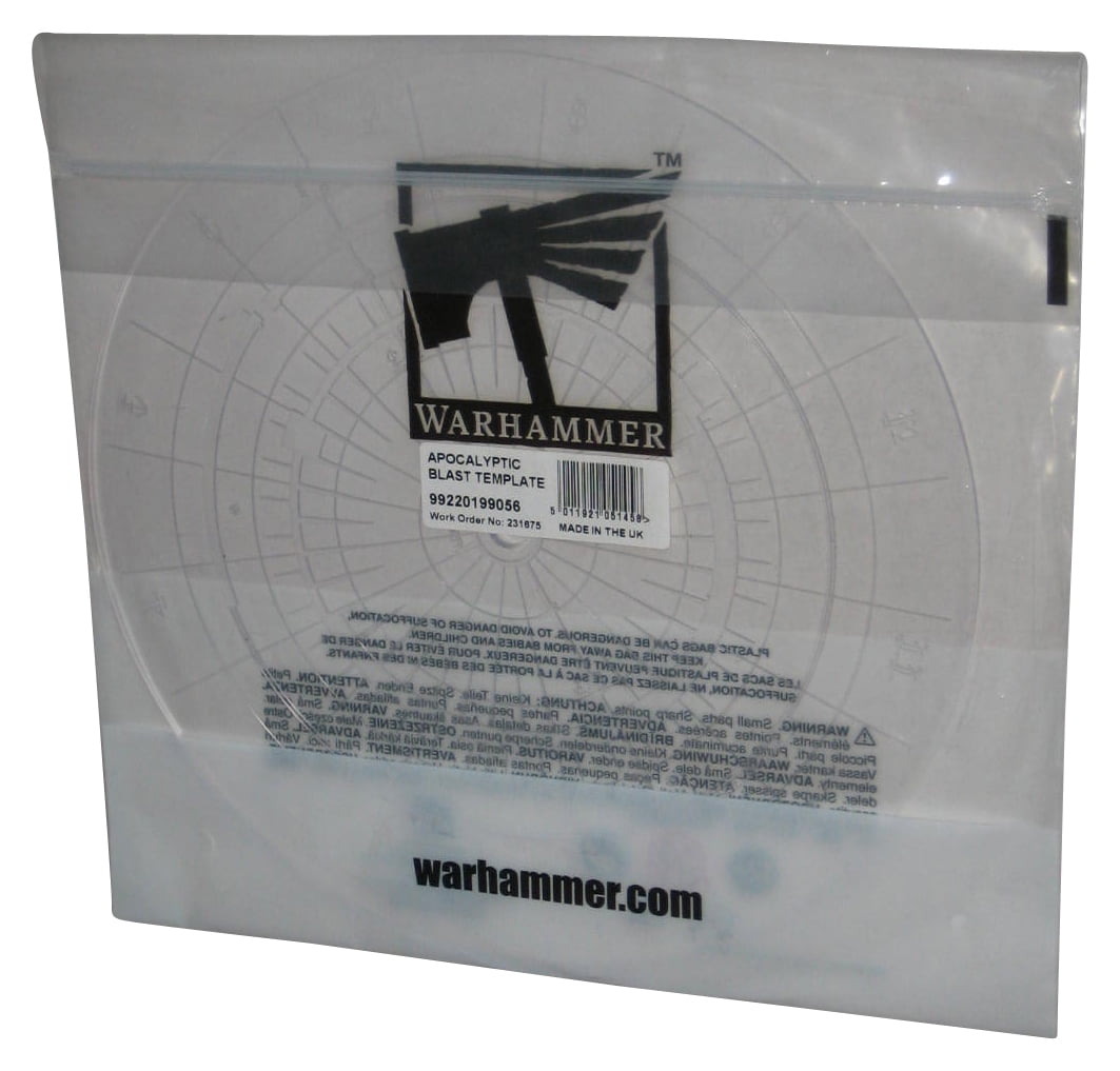 Warhammer Citadel Apocalyptic Blast Template 40k 231675 - Walmart.com