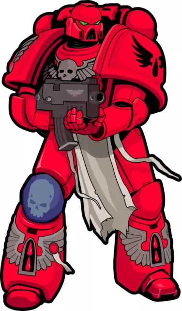 Warhammer Sticker Space Marines Blood Angels Phone Decal Water Bottle ...