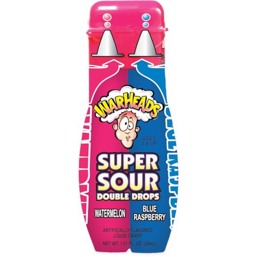 Warheads Assorted Double Drops Liquid Candy, 1.01 Fluid Ounce -- 192 ...