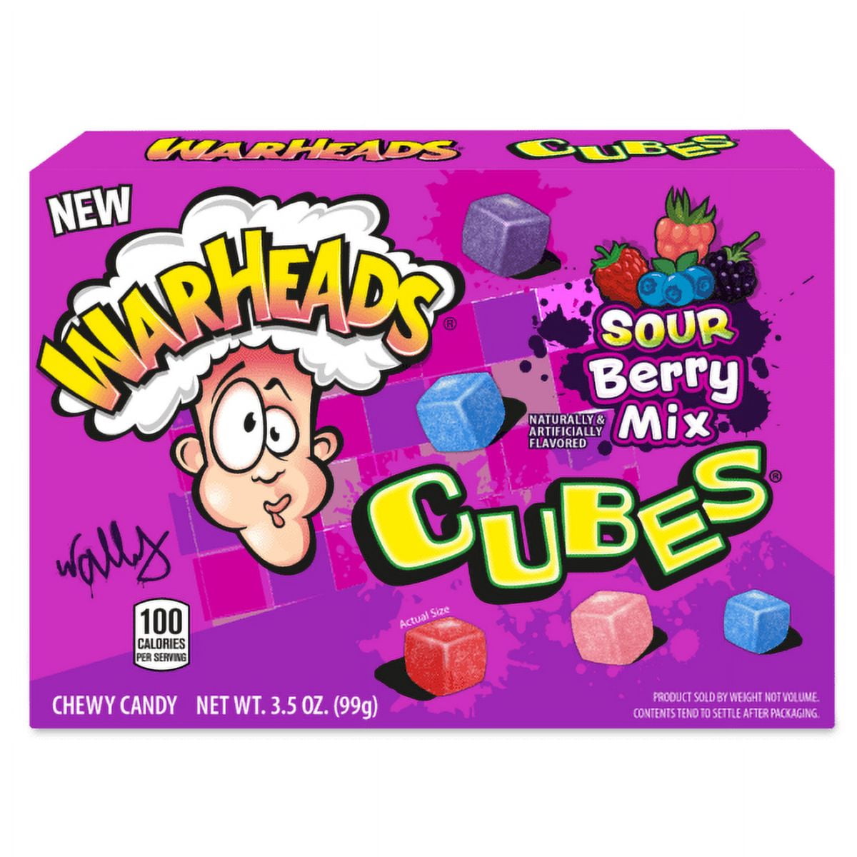 Warheads Berry Cubes Theater Box 3.5 oz (Pack of 12) - Walmart.com