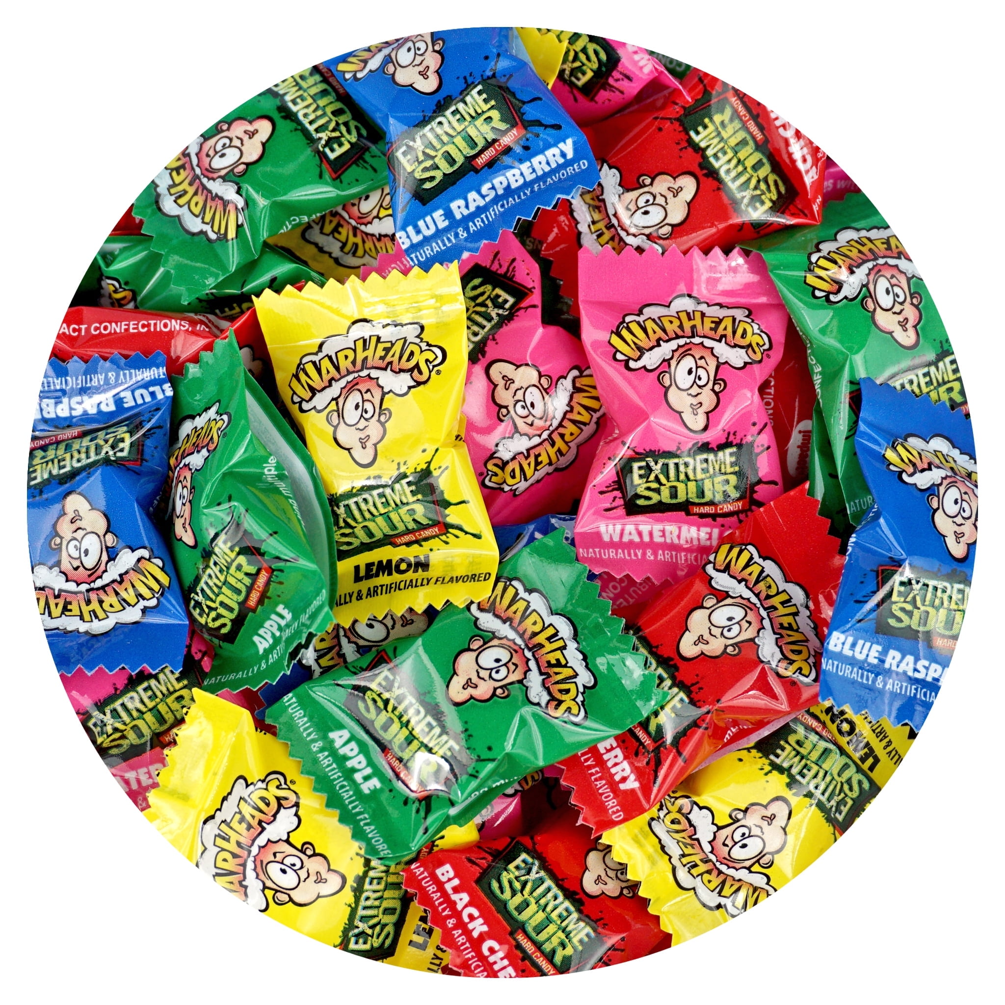 Warheads Extreme Sour Candy, 1 Pound Bag, Assorted Flavors ...