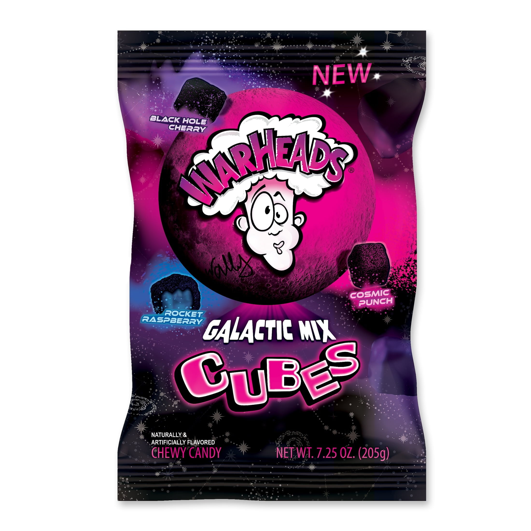 Warheads Galactic Cubes, Sour Gummy Candy, Intense Flavor, 7.25 oz Bag ...