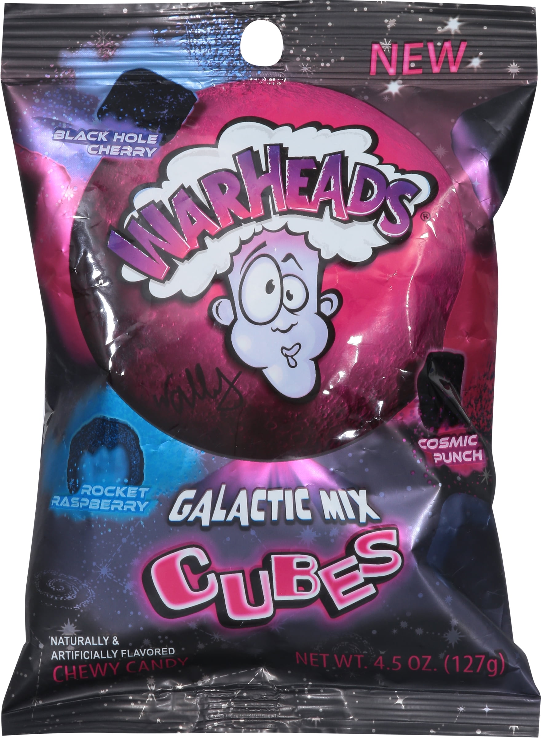 Warheads Sour Candy Chewy Sweets Galactic Mix Cubes - Walmart.com