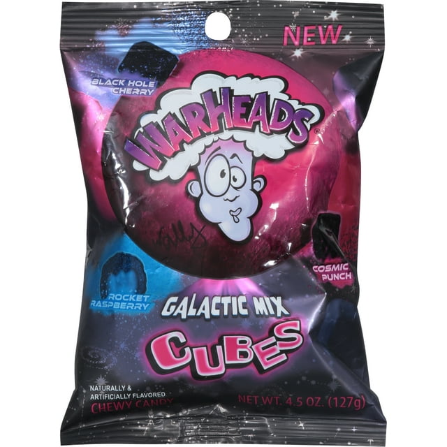 Warheads Sour Candy Chewy Sweets Galactic Mix Cubes - Walmart.com