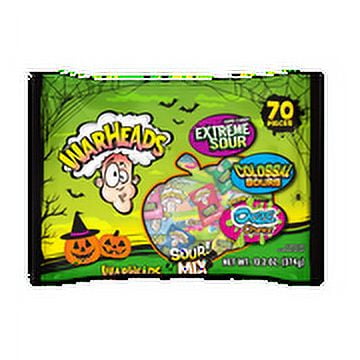 Warheads Sour Assortment Halloween Mixed Candy Bag - 70 Piece Count ...