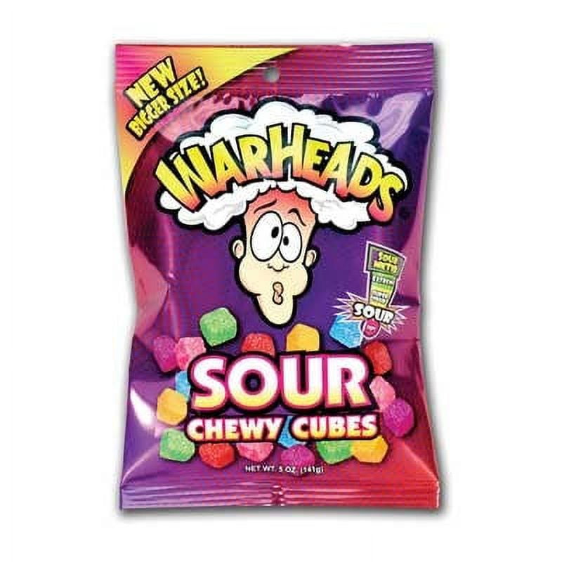Warheads Sour Chewy Cubes Candy, 5 Oz. (Pack of 12) - Walmart.com