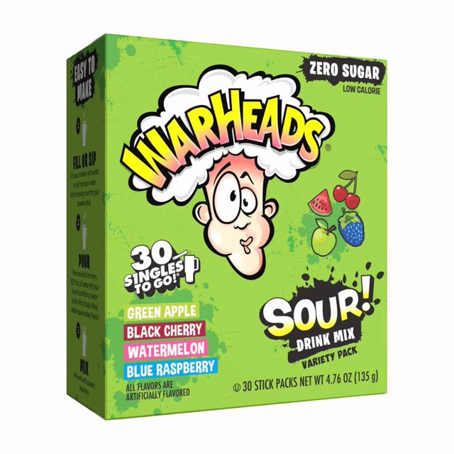 Warheads Sour Singles Pack - Mixes for food distributors - Walmart ...