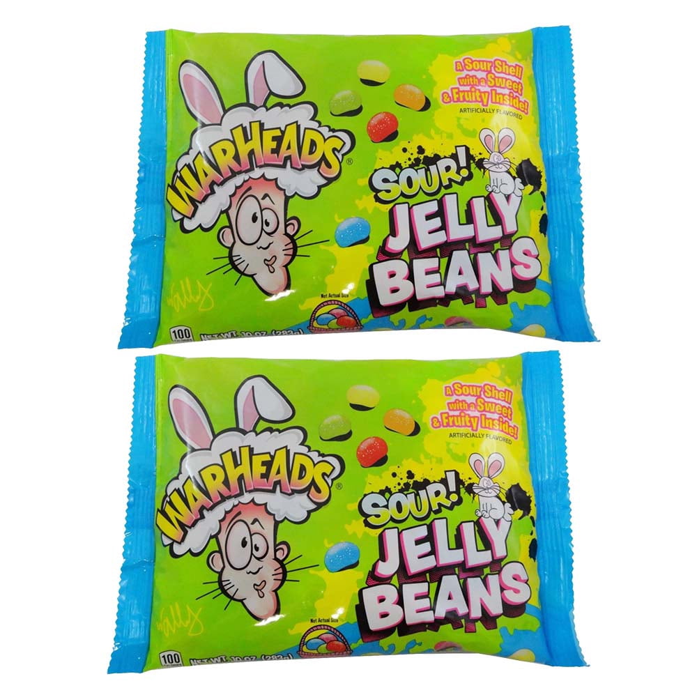 Warheads Sour Jelly Beans - Easter Candy Jellybeans - 10 oz 2 bags ...