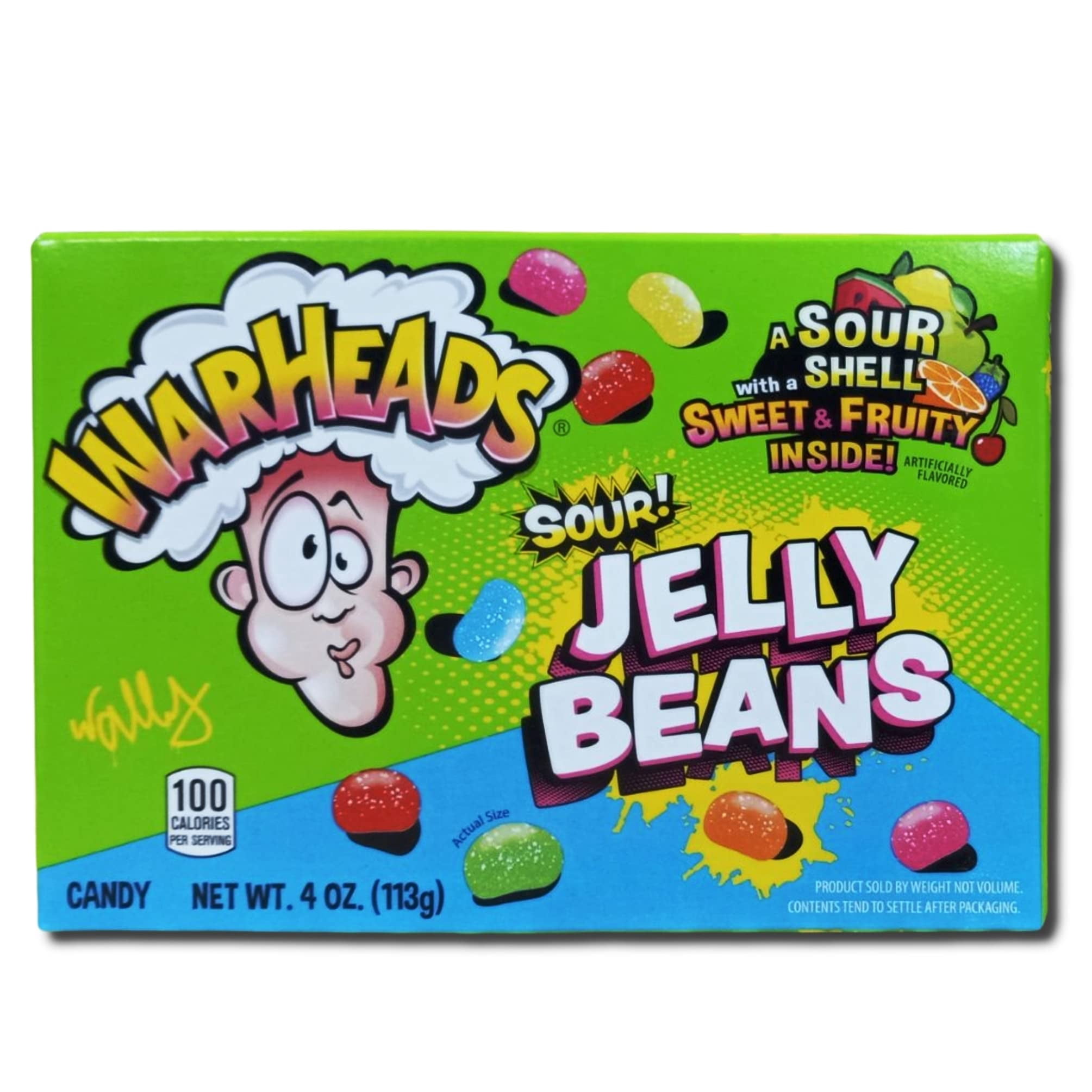 Warheads Sour Jelly Beans Value Pack | 4 Ounce Box | Pack of 12 ...