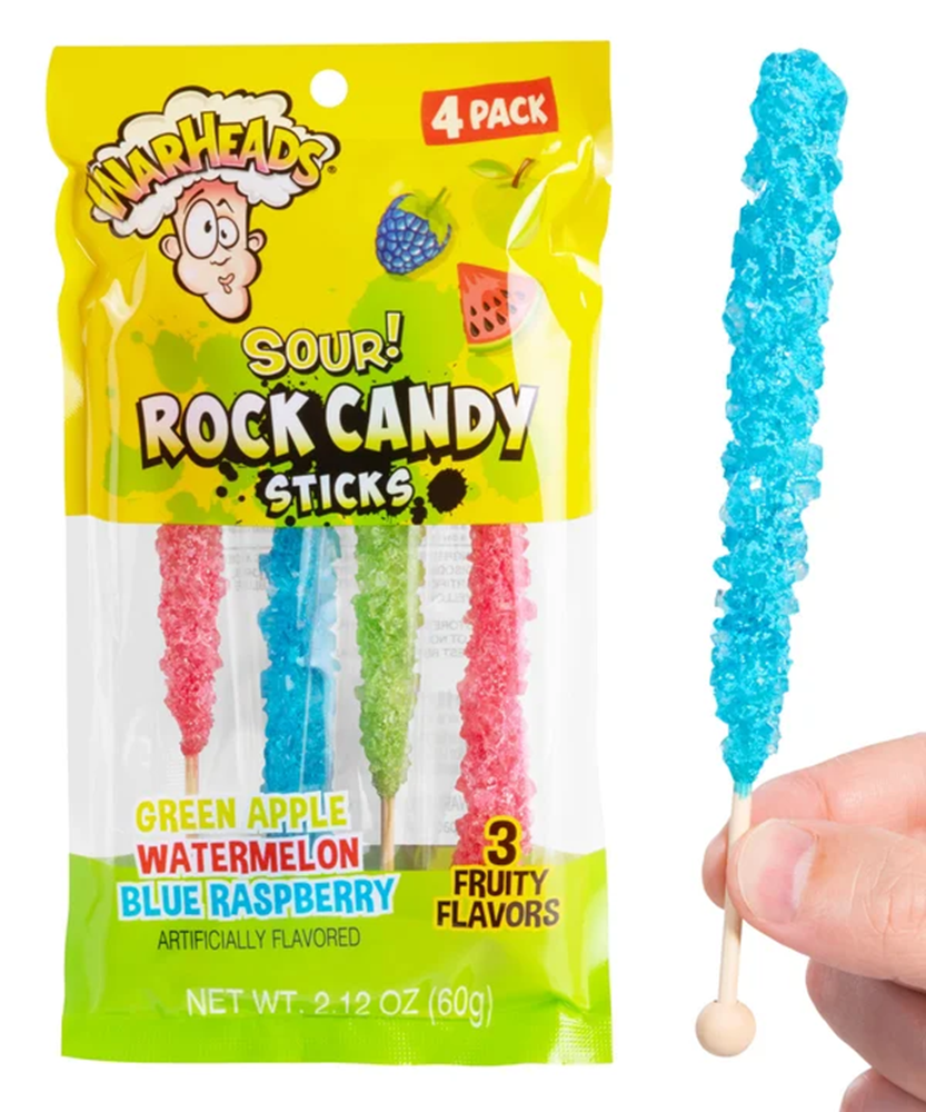 Warheads Sour Rock Candy Sticks - Walmart.com