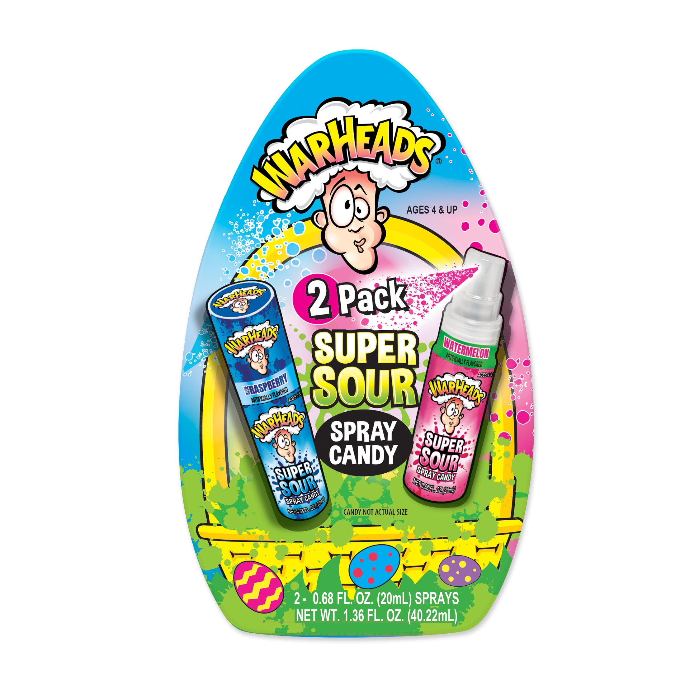 Warheads Sour Spray Egg Carton, 1.36 oz - Walmart.com