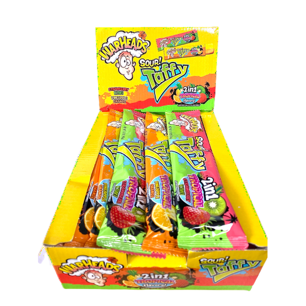 Warheads Taffy Bar 2 in 1 Tropical 1.5 oz. Bar - Walmart.com