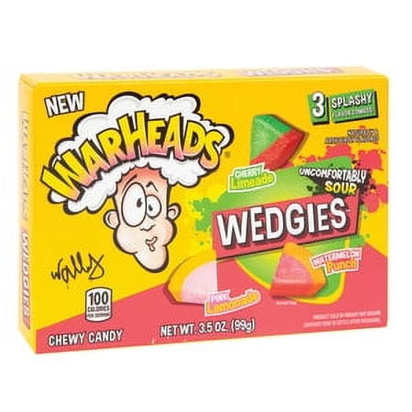 Warheads Wedgies, 3.5 oz Theater Box - Sour Chewy Candy (Single ...