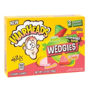 Warheads Wedgies, 3.5 oz Theater Box - Sour Chewy Candy (Single ...
