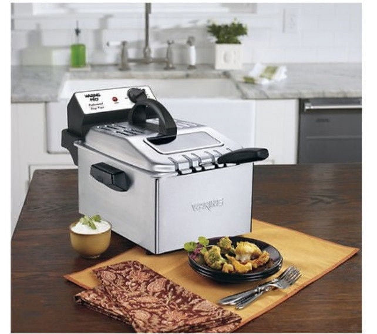 Waring Pro Kitchen Appliance: 1-Gallon Deep Fryer WPF503BJ, Stainless ...