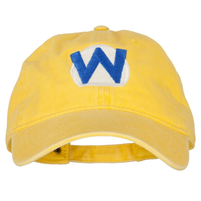 Wario Waluigi Embroidered Washed Cotton Twill Cap - Yellow OSFM ...