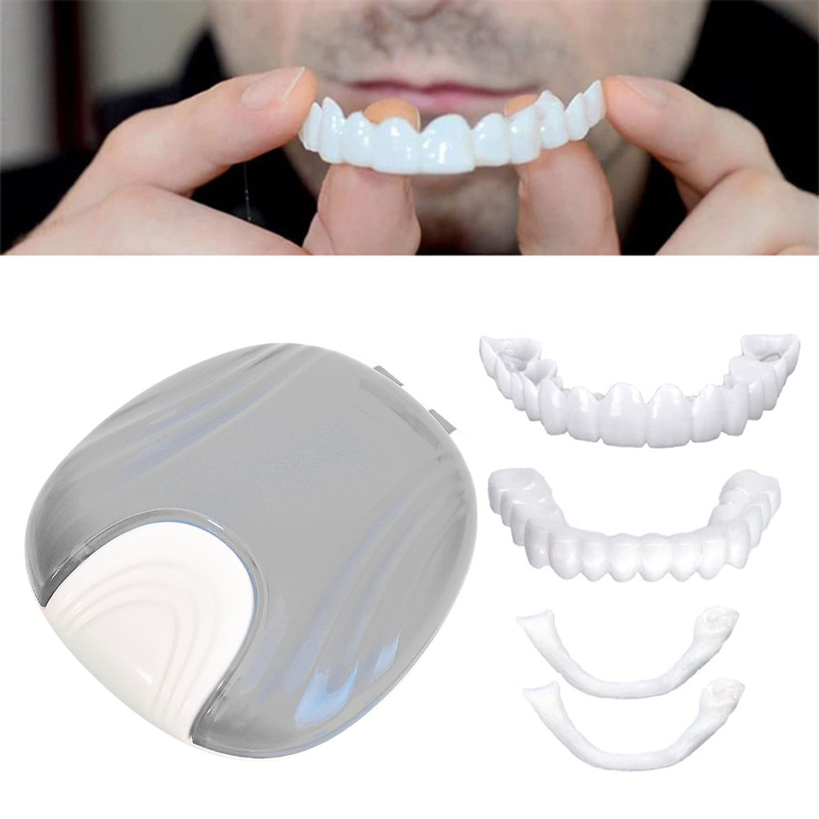 Warku Denture Case, Orthodontic Braces Box, Portable Leak Proof Denture ...