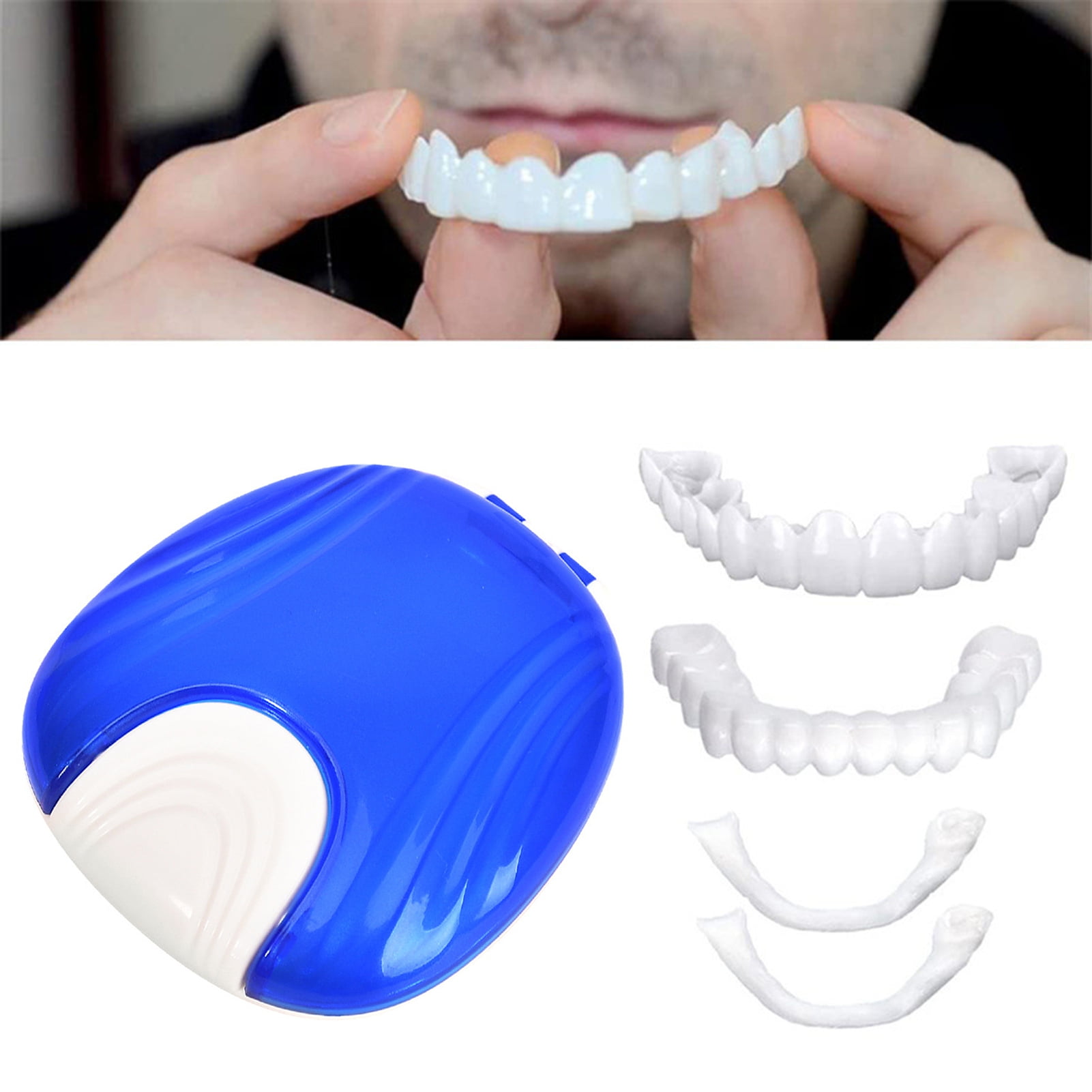 Warku Denture Case, Orthodontic Braces Box, Portable Leak Proof Denture ...