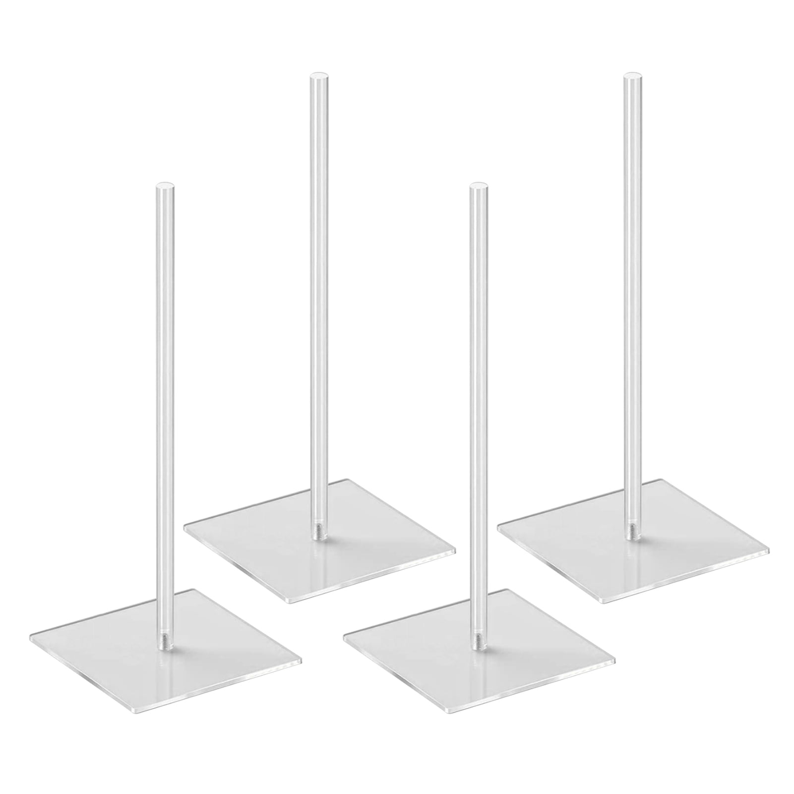 Warkul 1/4Pcs Acrylic Donut Stand Doughnut Holder with Anti Slip Feet ...