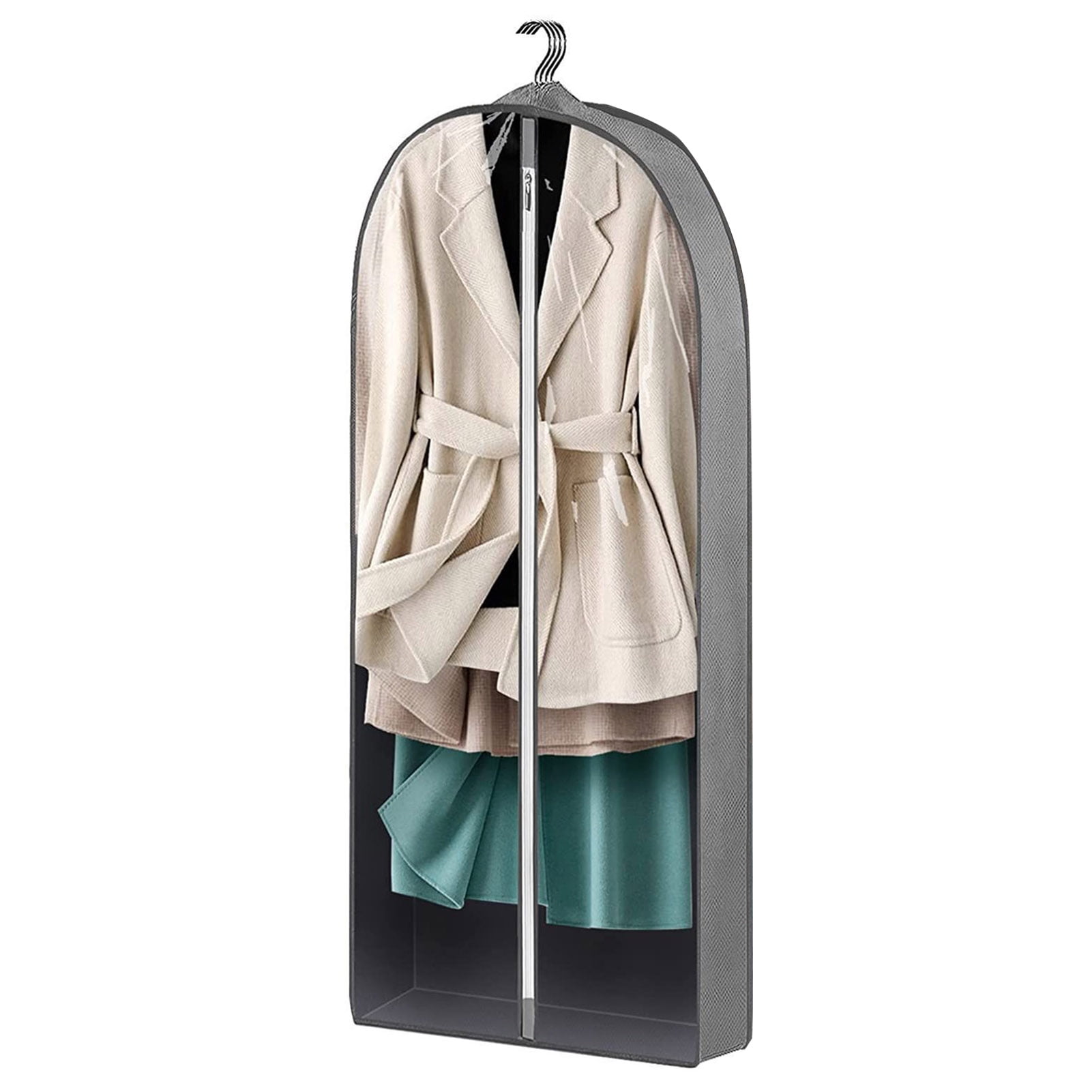 Warkul 1/5Pcs Garment Bag Dustproof Waterproof Breathable Clear Zipper ...