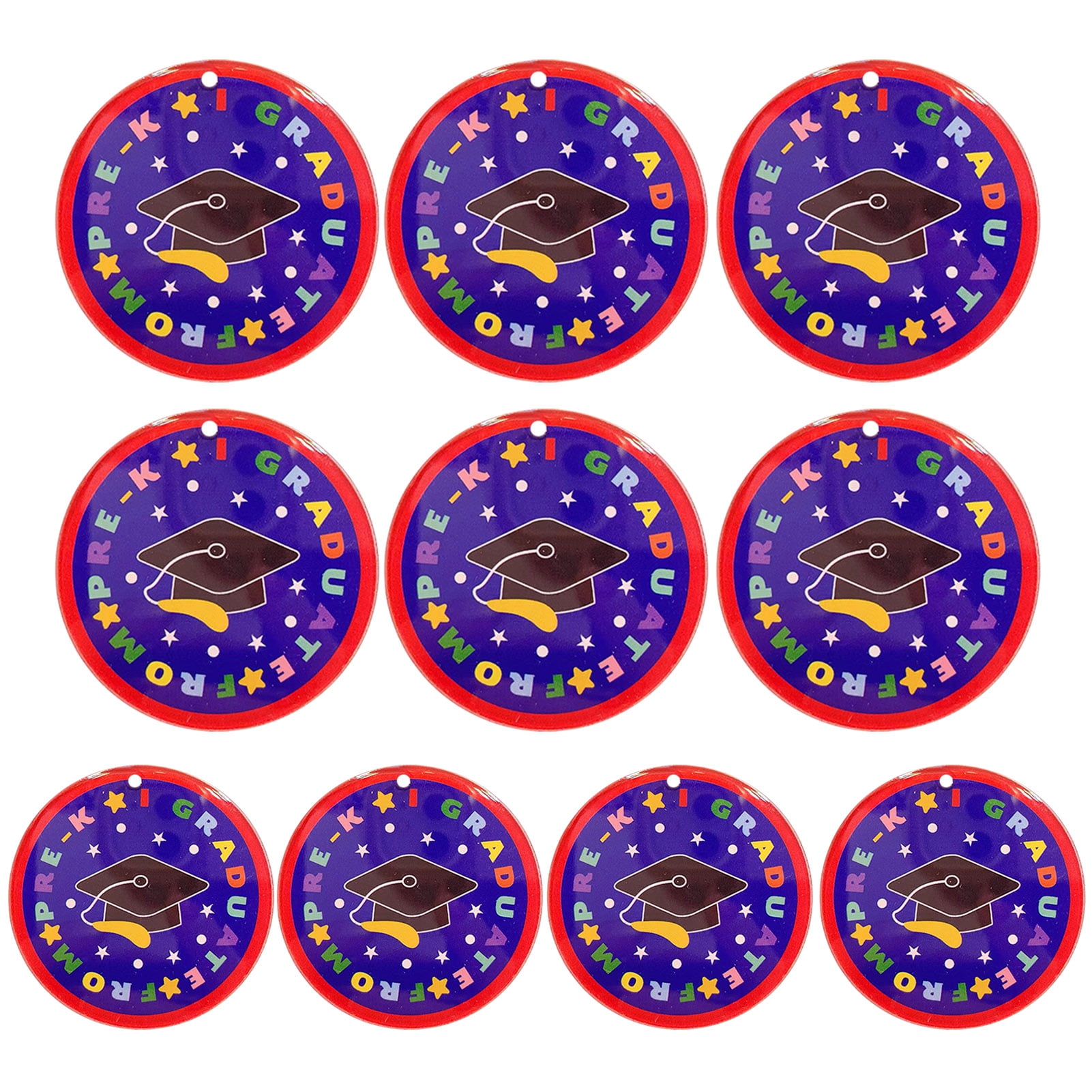 Warkul 10 Pcs Kindergarten Graduation Medals Cute Rubber Award Medals ...