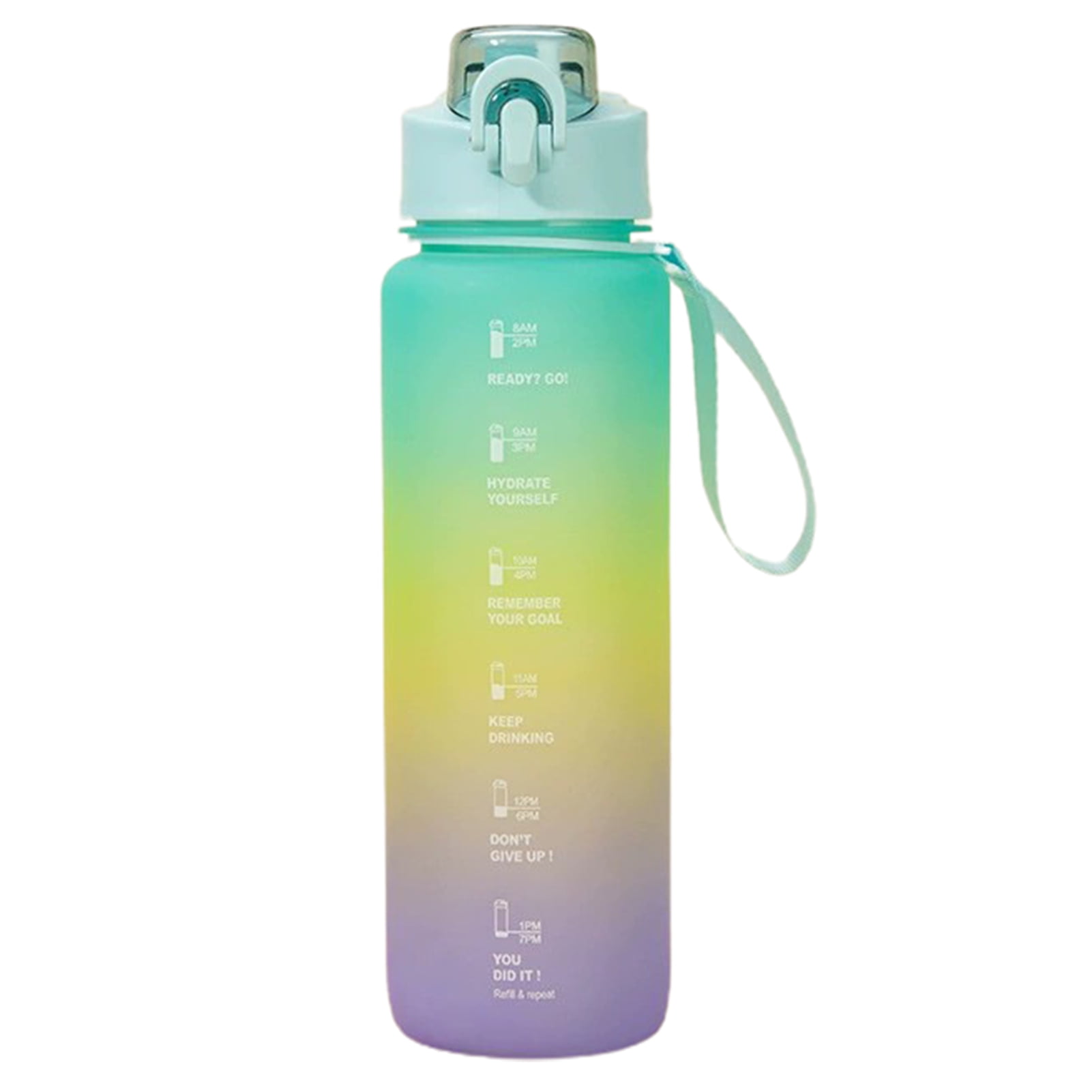 Warkul 1000ML Water Cup Safety Lock Clear Scale Bouncing Lid Well ...