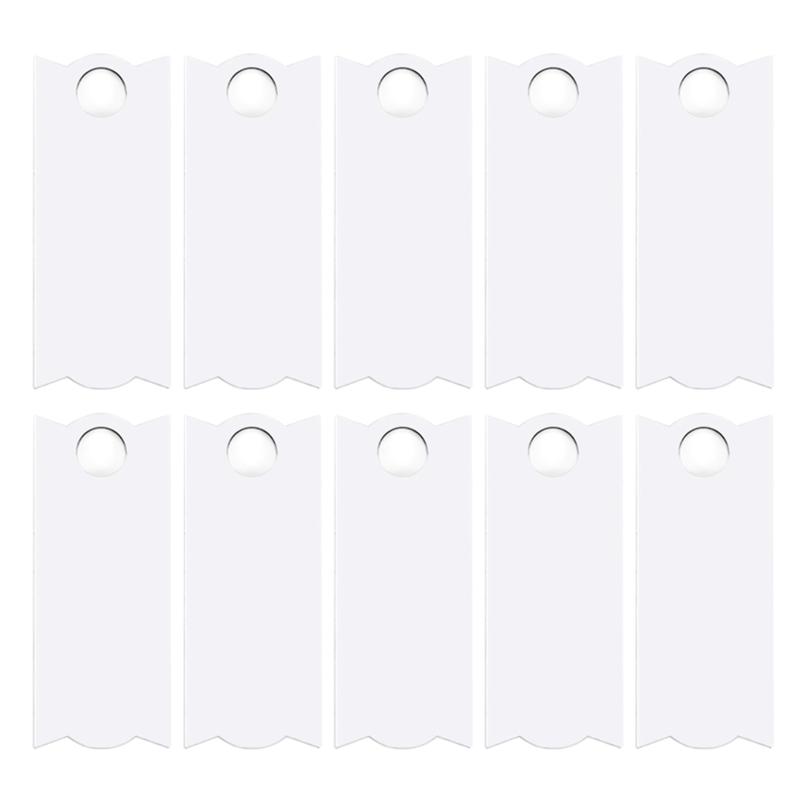 Warkul 10Pcs Sublimation Name Plates Sublimation Topper Personalized ...