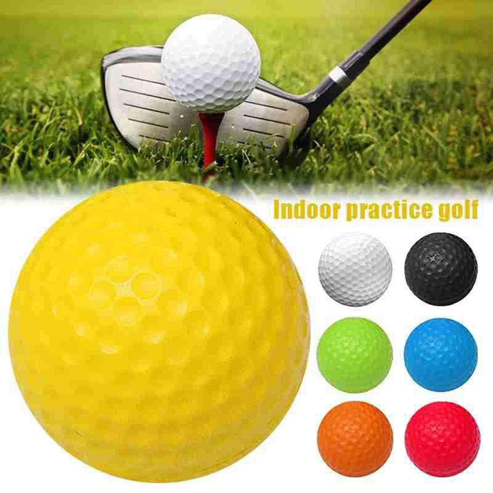Warkul 12Pcs Golf Balls, Practice Golf Balls, Realistic Dimple Golf ...