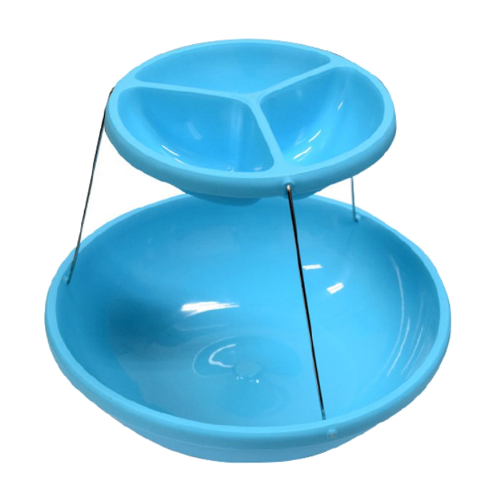 Warkul 2/3 Tier Twist Fold Party Bowl Serving Plate Collapsible Nesting ...