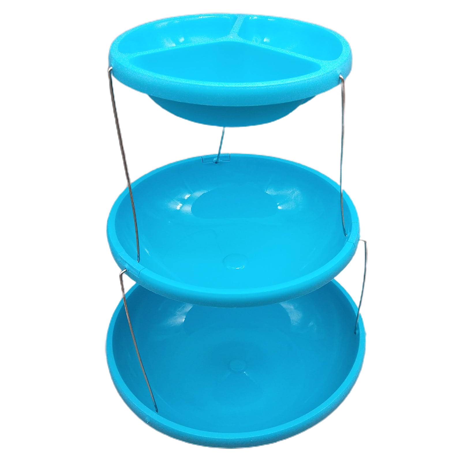 Warkul 2/3 Tier Twist Fold Party Bowl Serving Plate Collapsible Nesting ...