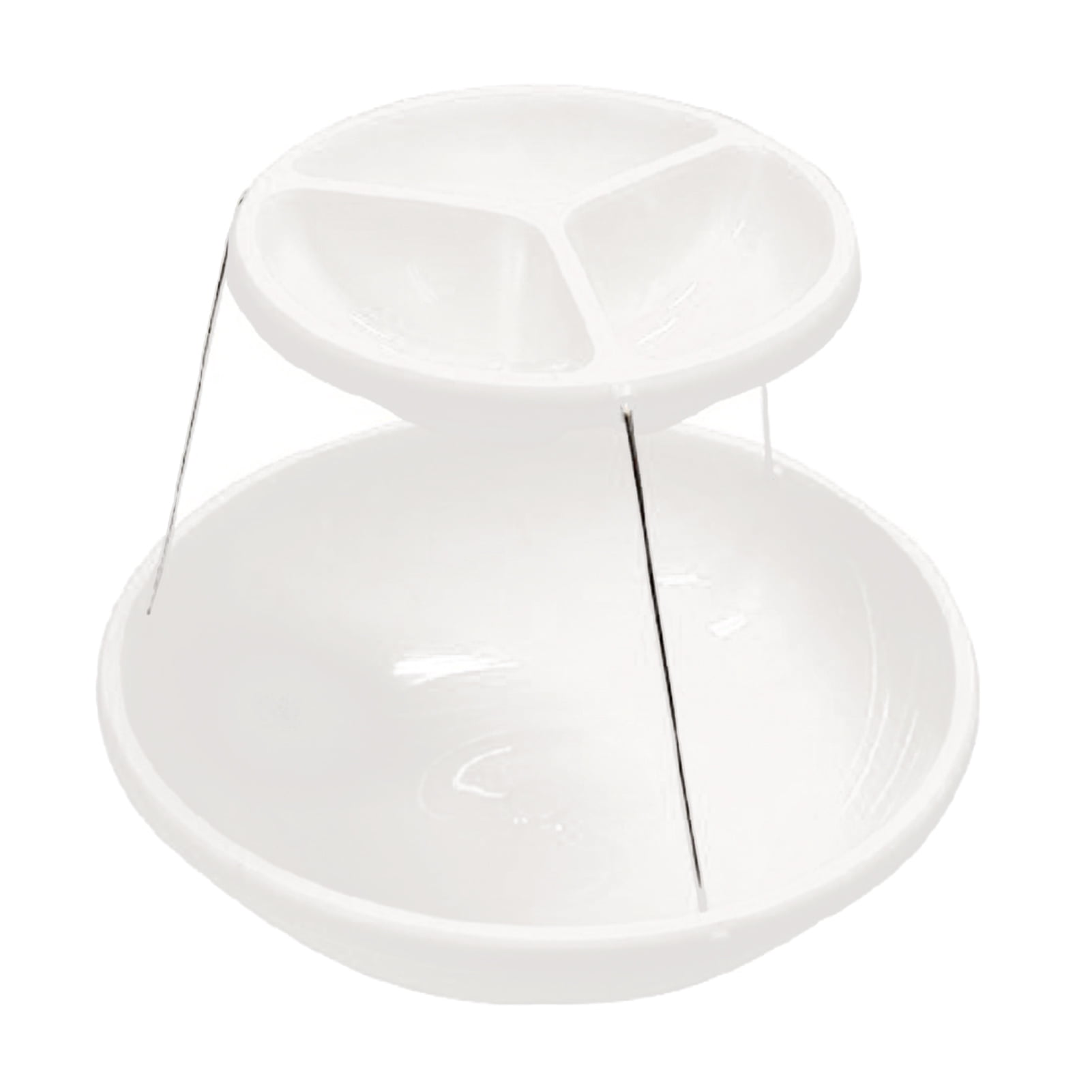 Warkul 2/3 Tier Twist Fold Party Bowl Serving Plate Collapsible Nesting ...