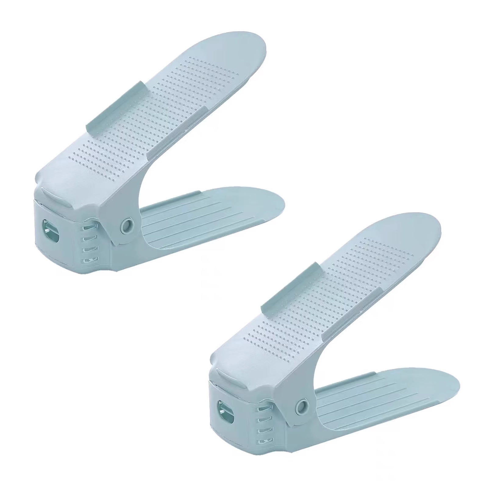 Warkul 2Pcs Shoe Rack Double-Layer Shoe Holder Space-Saving Detachable ...