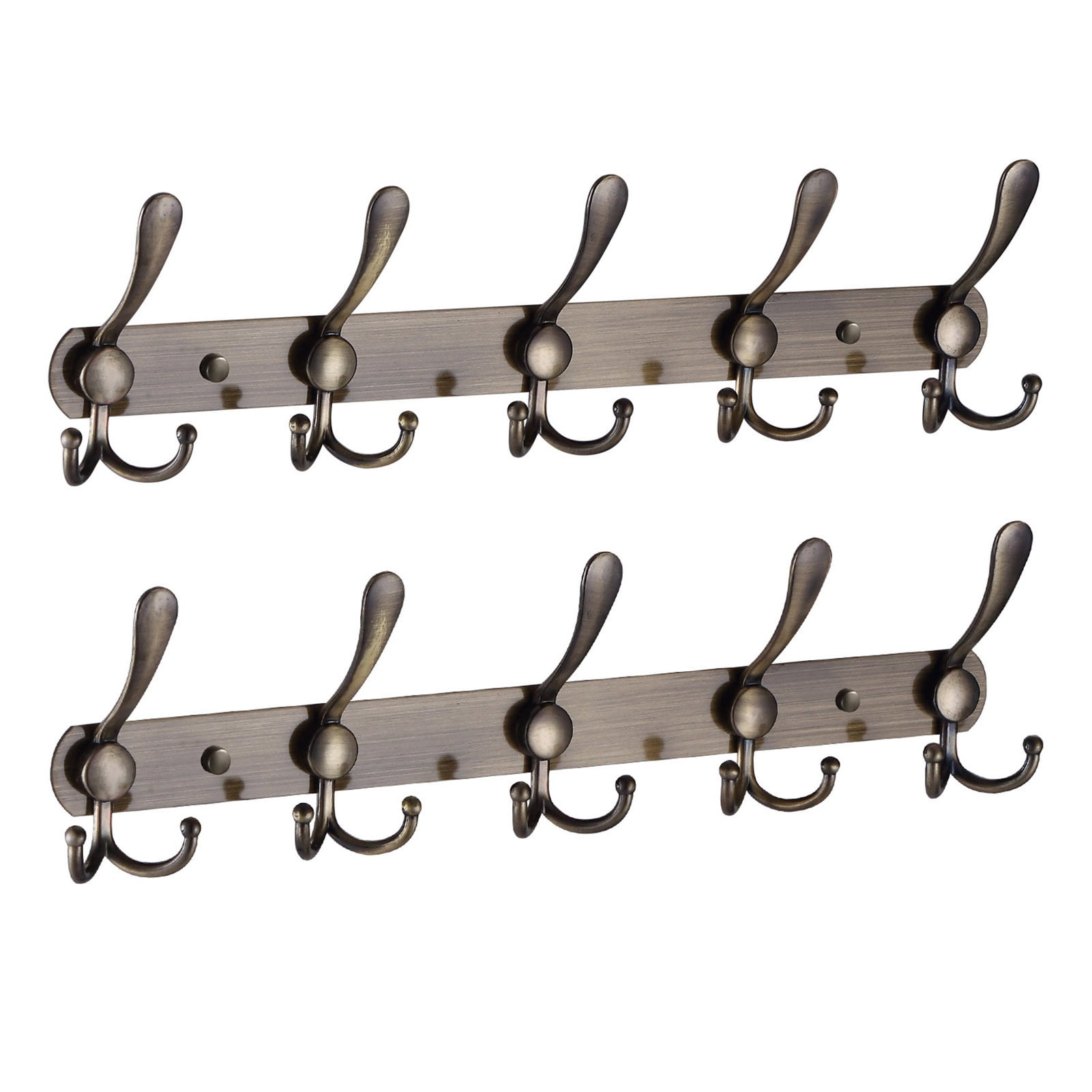 Warkul 2pcs Wall Mounted Coat Rack, Heavy Duty Stainless Steel Metal ...