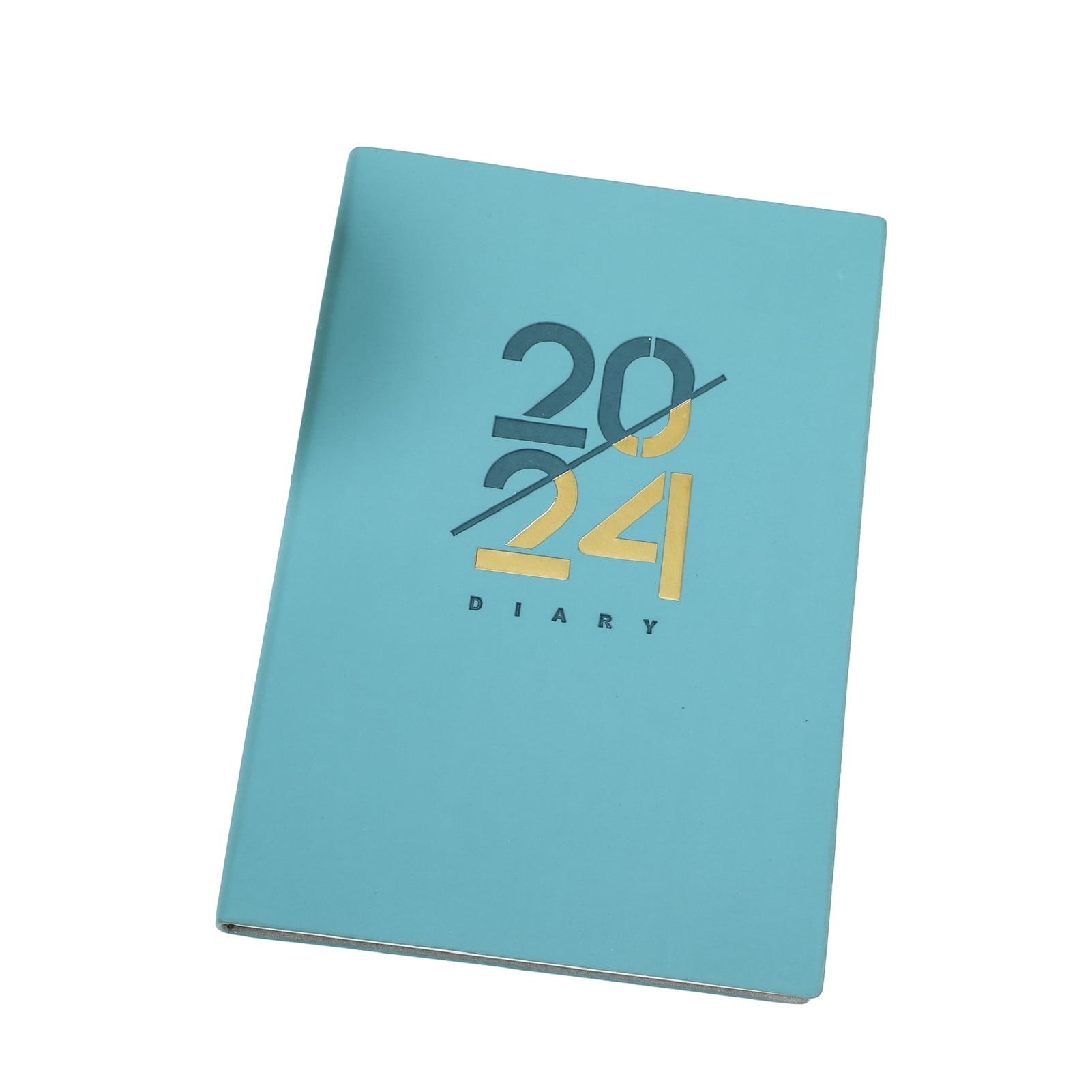 Warkul 365 Days 2024 English Agenda Book A5 Faux Leather Cover Daily ...
