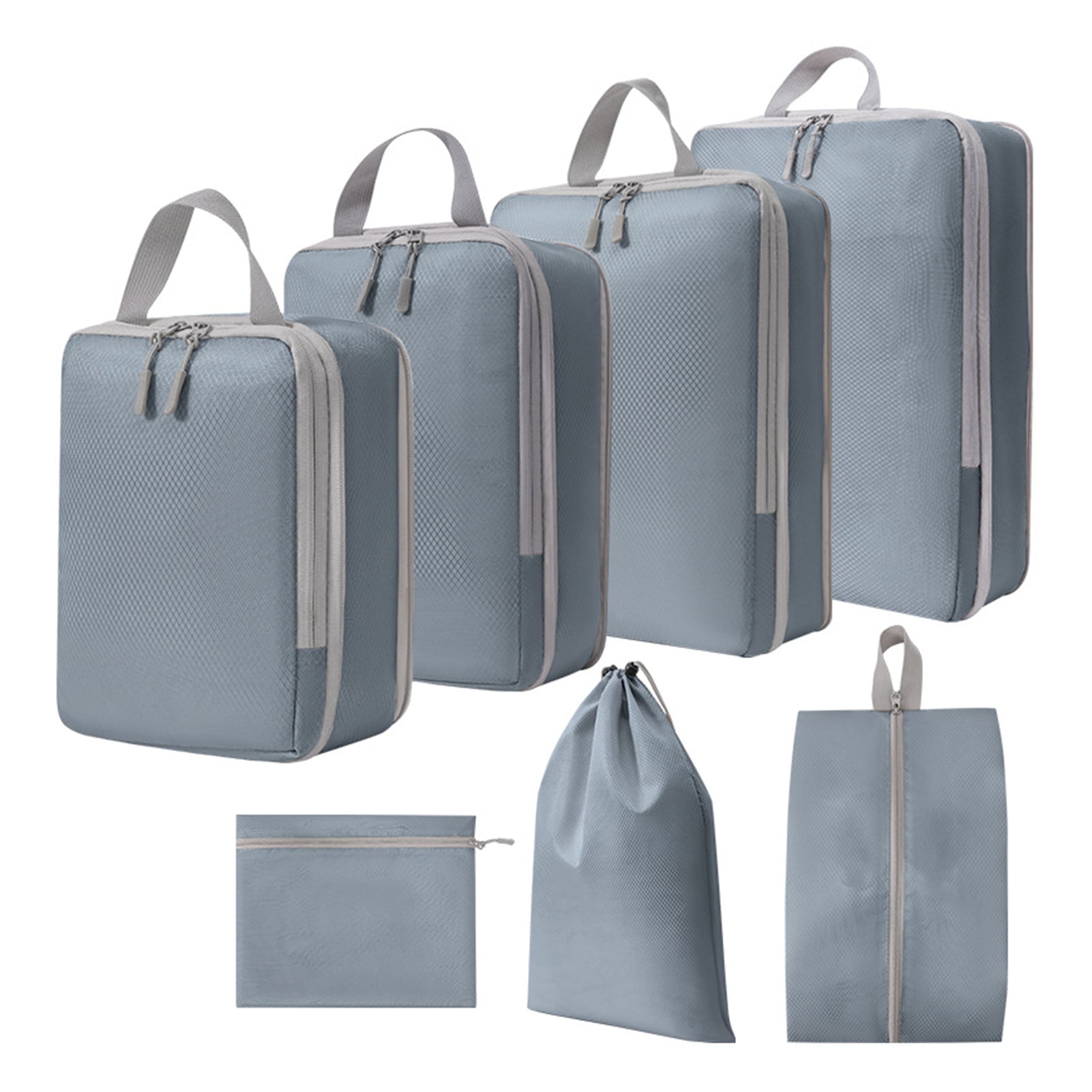 Warkul 4/7 Piece Travel Storage Bag Compression Space-saving ...