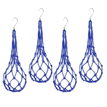 BLUE Chicken Coop Flock Block Bird Seed Hanging Bag Veggie Treat Holder ...