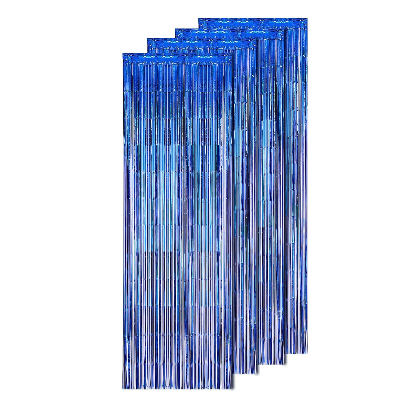 Warkul 4Pcs Rain Curtain Lightweight Reusable Shiny Fringe Backdrop ...