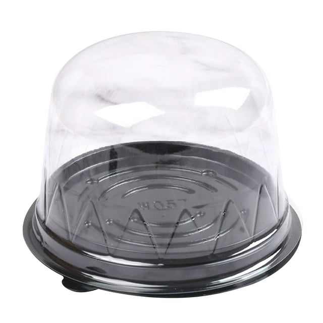 Warkul 50 Pack Mini Cake Containers Clear Plastic Cupcake Boxes with ...
