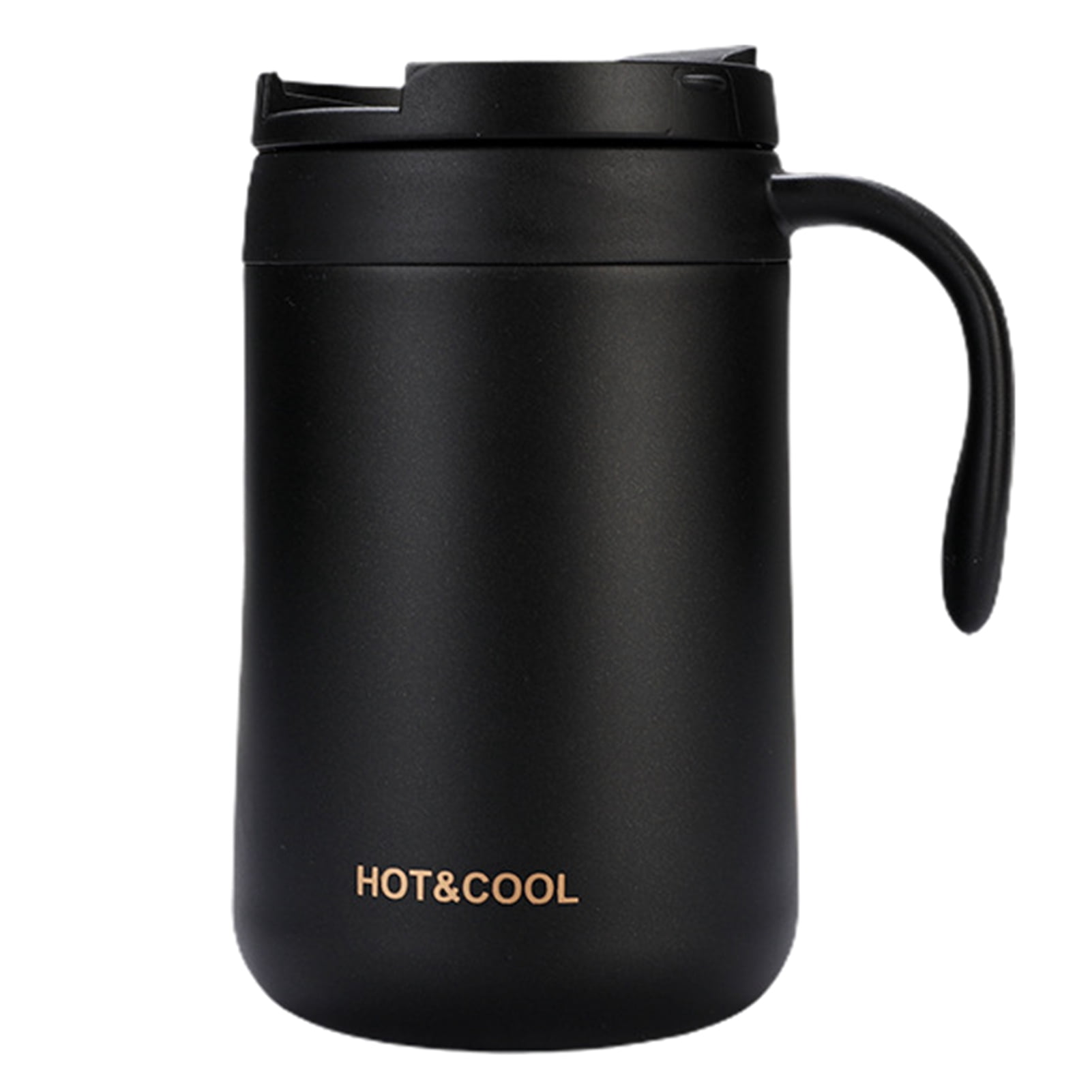 Warkul 500ML Insulated Travel Mug with Lid Handle Portable Reusable ...