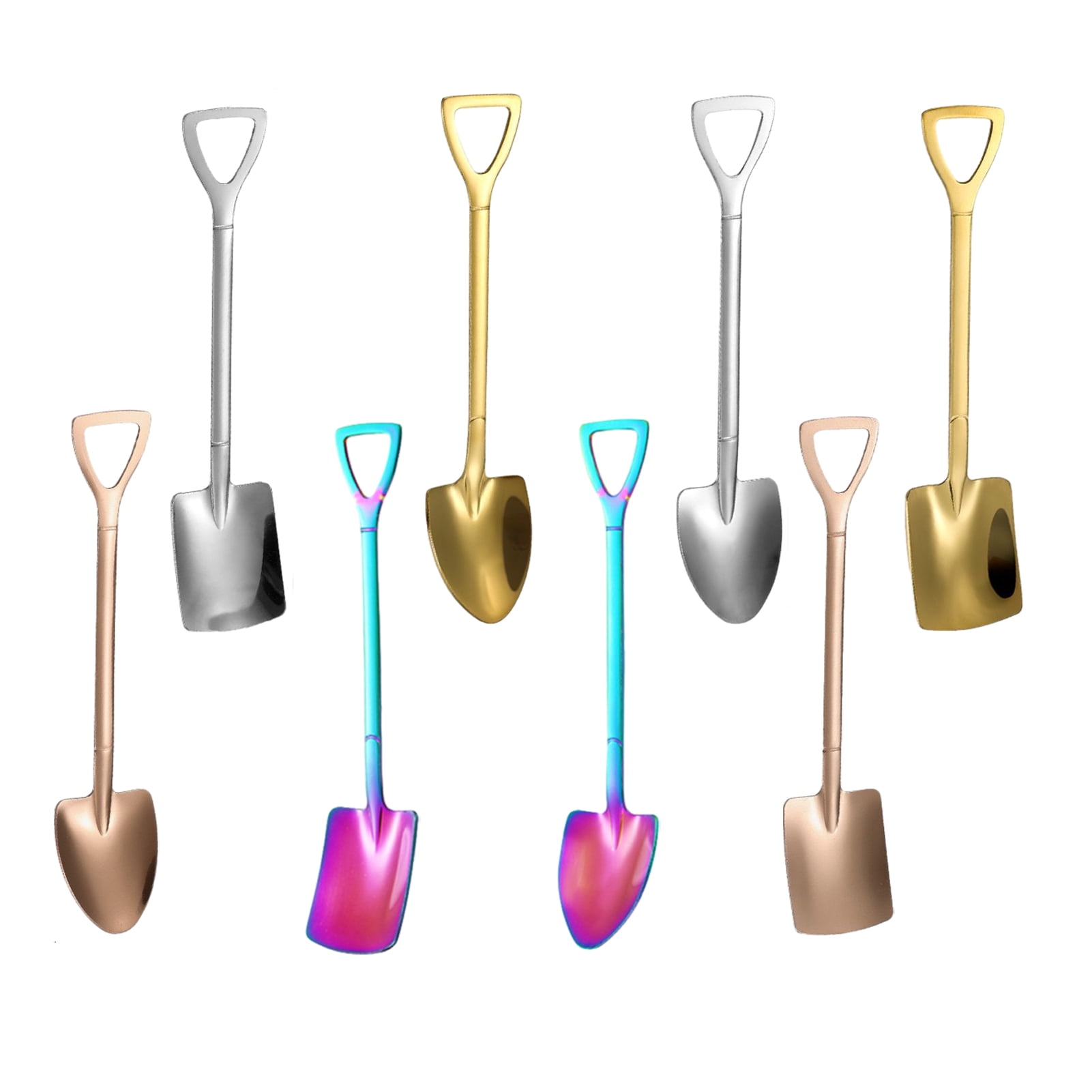 Warkul 8Pcs Stainless Steel Watermelon Spoon Set Vacuum Titanium Plated ...