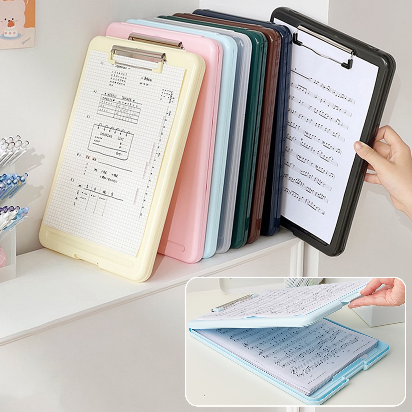 Warkul A4 Clipboard File Folder - Waterproof, Dustproof, Paper File Pen ...