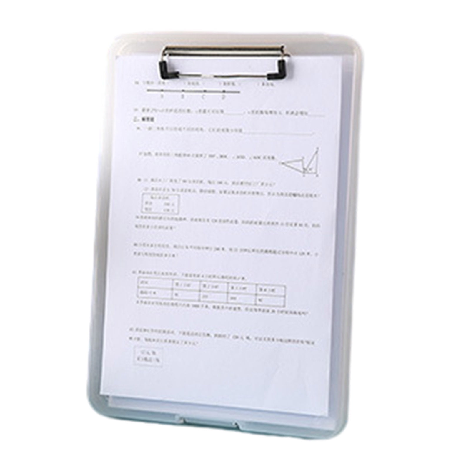 Warkul A4 File Storage Box with Clipboard - Large Capacity Portable ...